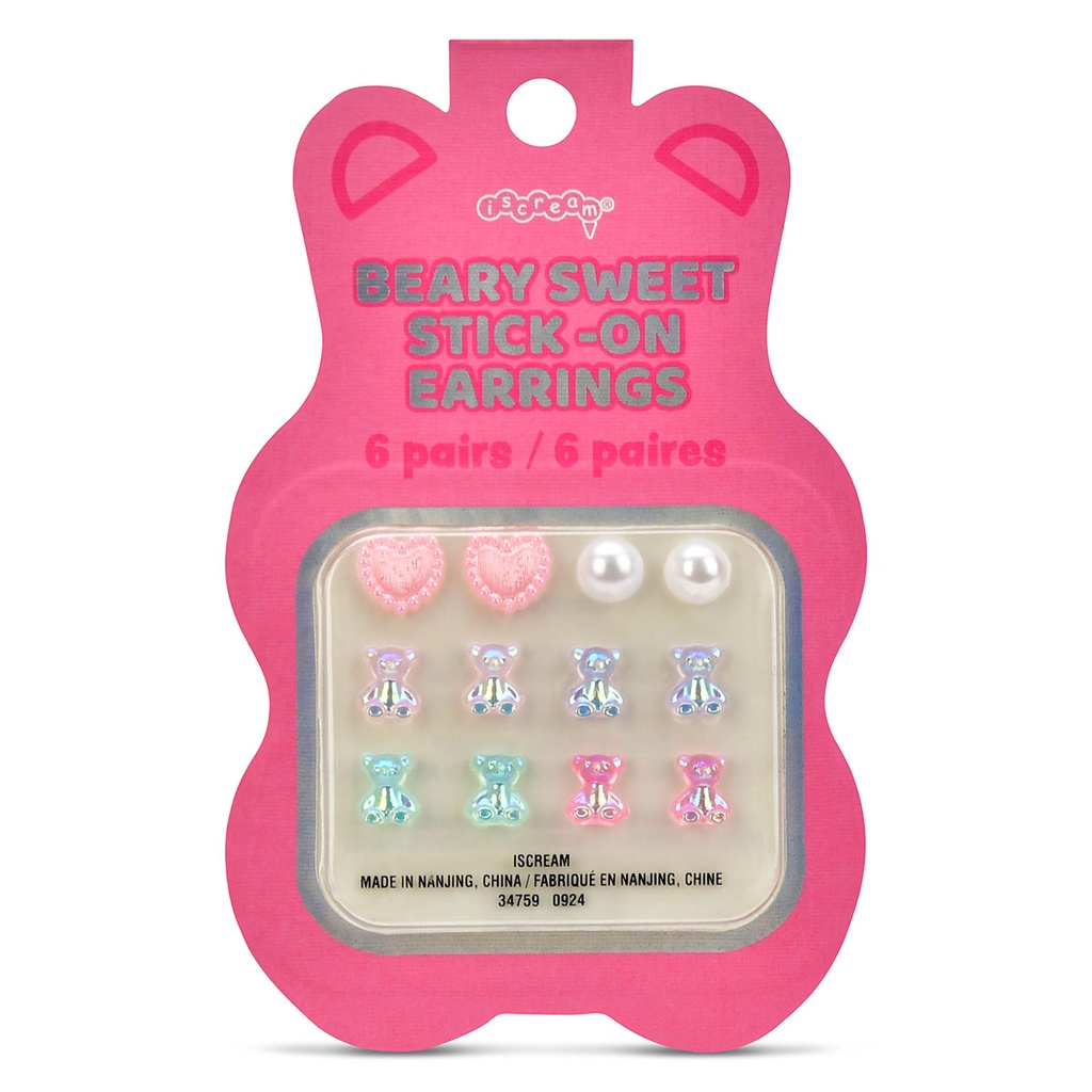 Beary Sweet Stick On Earrings | Iscream